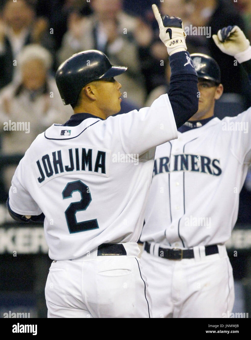 SEATTLE, United States - Seattle Mariners catcher Kenji Jojima responds ...