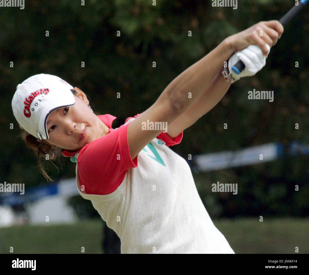KIKUYO, Japan - U.S. LPGA tour player Momoko Ueda shot a solid 5-under ...