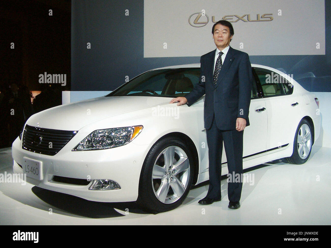 TOKYO, Japan - Toyota Motor Corp. Vice President Kazuo Okamoto stands ...