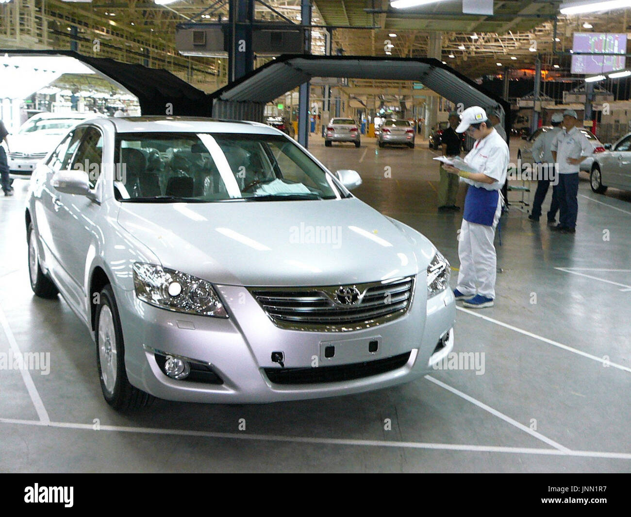 GUANGZHOU, China - Toyota Motor Corp. begins production of its Camry ...