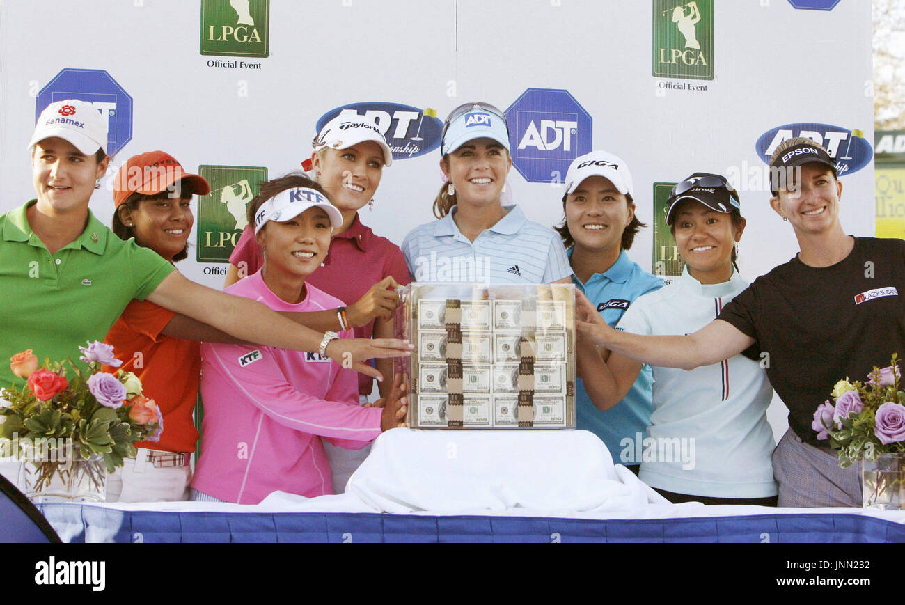 WEST PALM BEACH, United States - The eight position players in the ADT ...