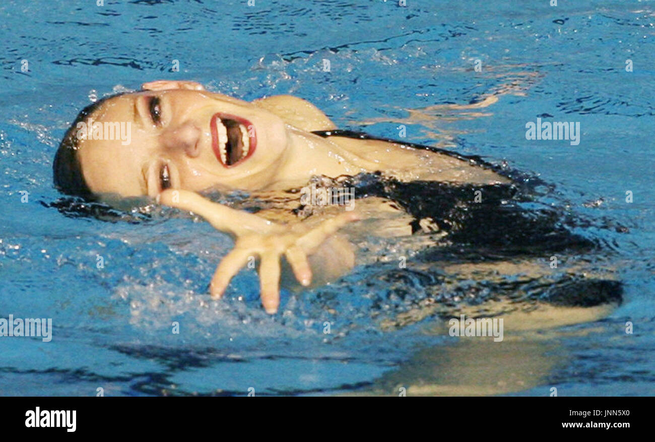 MELBOURNE, Australia - French synchronized swimming star Virginie ...