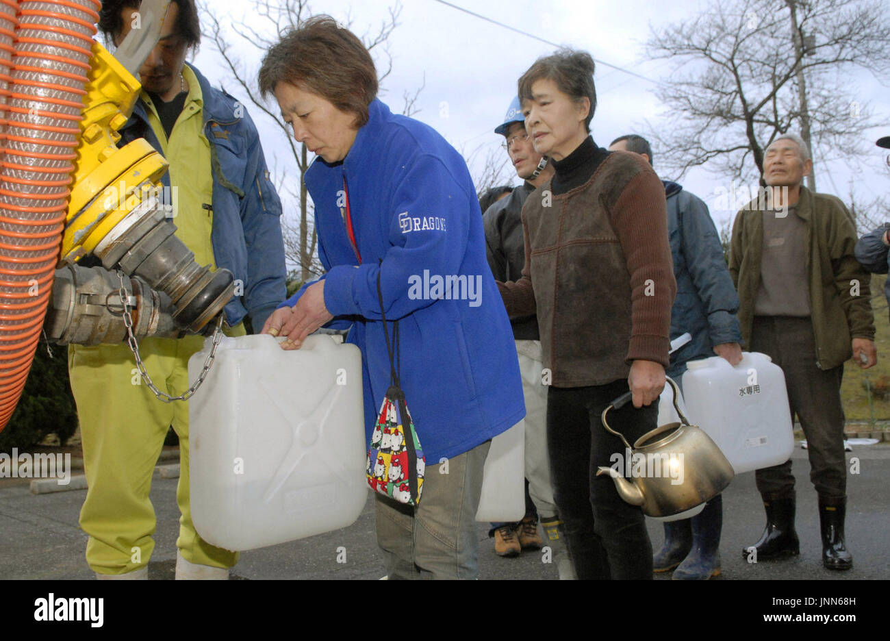 WAJIMA, Japan - Earthquake-stricken residents in Wajima, Ishikawa ...