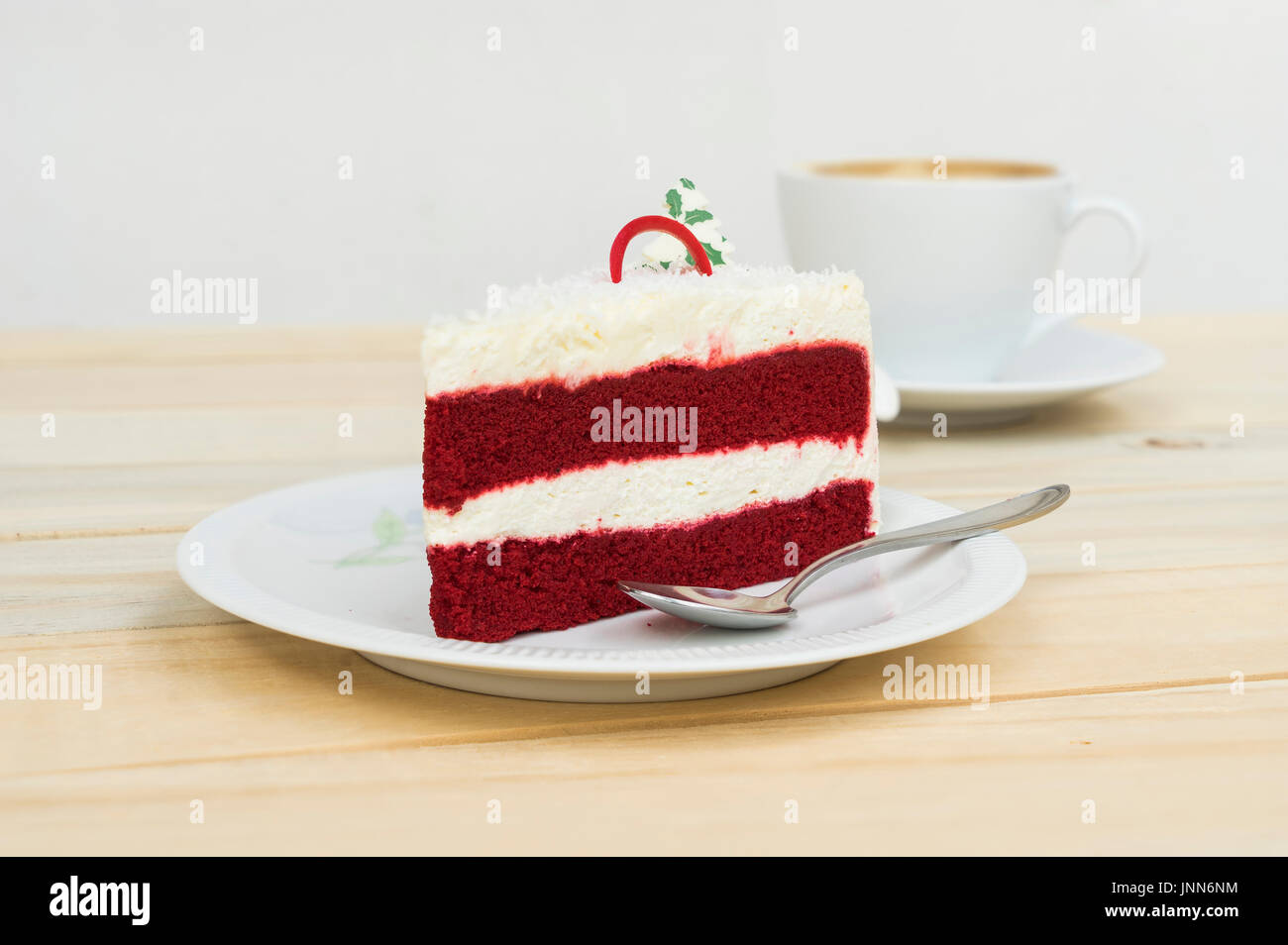 red velvet cake on wood texture table - can use to display or montage ...