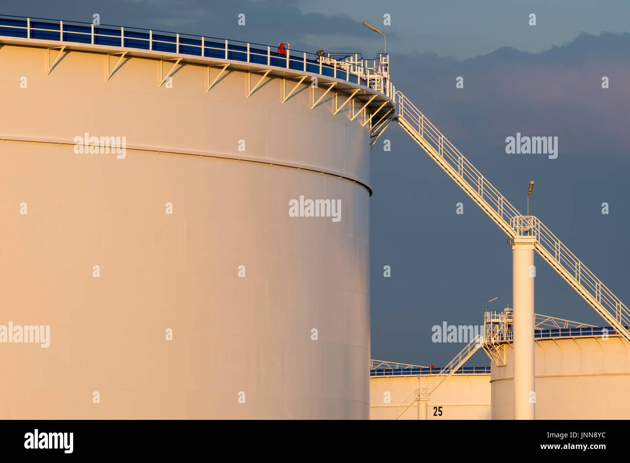 Oil storage tanks Stock Photo - Alamy
