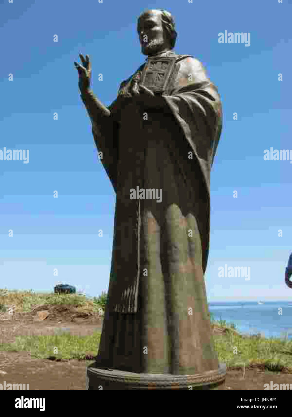 MOSCOW, Russia - Photo of a 3-meter-high saint statue erected by Russia ...