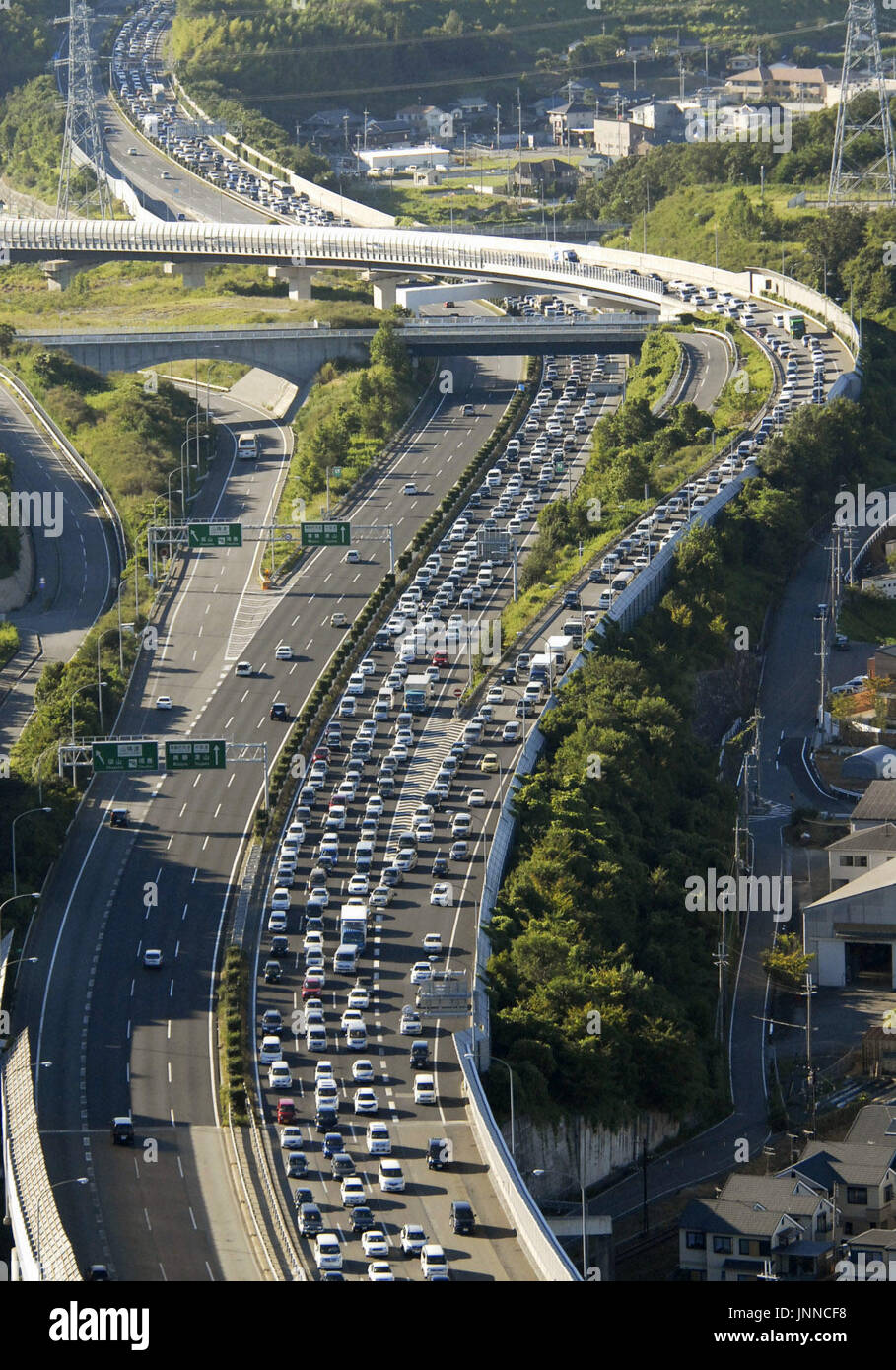NISHINOMIYA, Japan - The Chugoku Expressway in Nishinomiya, Hyogo ...