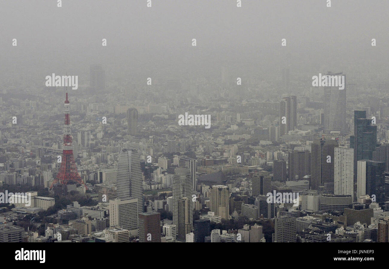 TOKYO, Japan - The season's first yellow dust from mainland China hit ...
