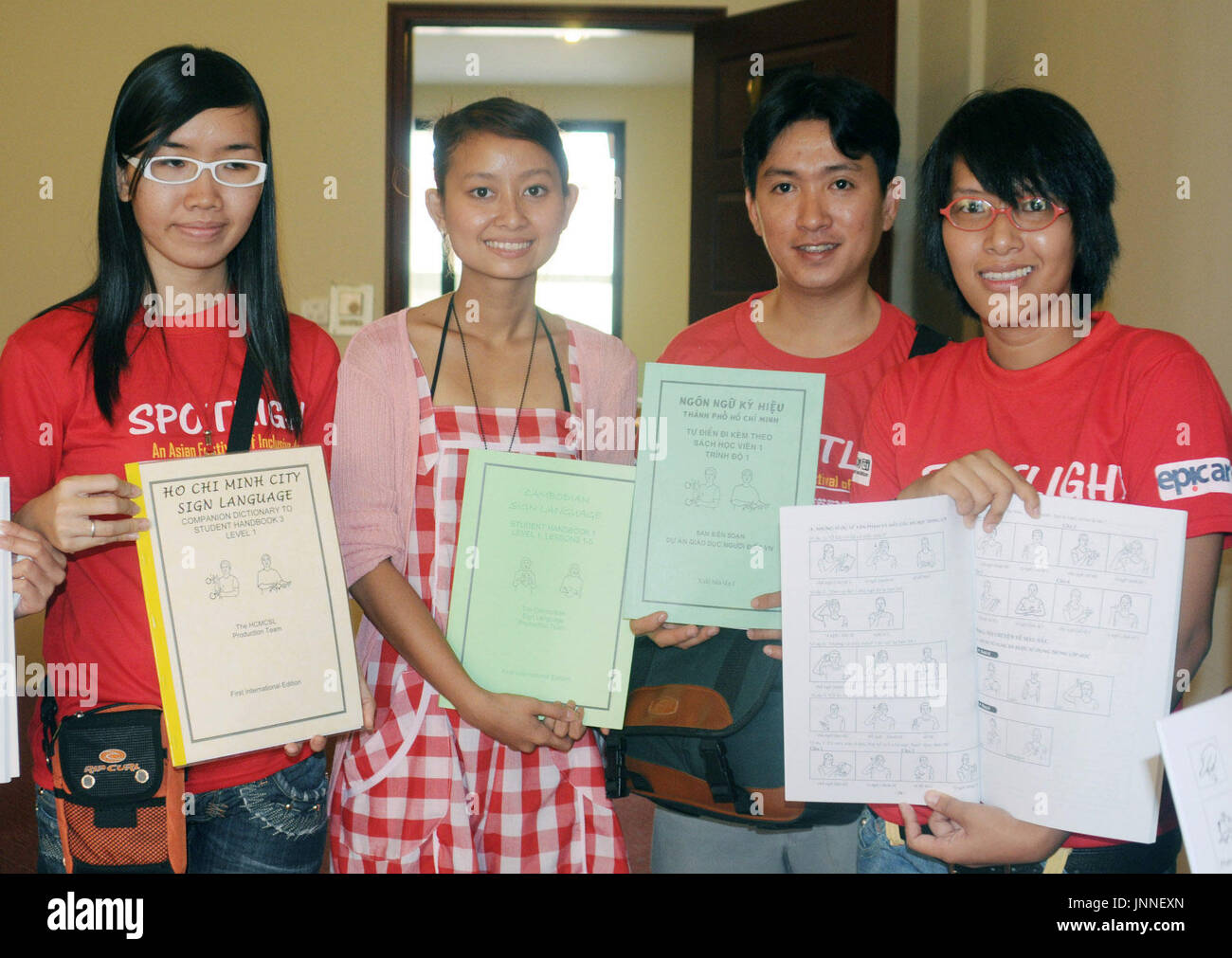 HANOI, Vietnam - A group of hearing-impaired sign language experts from ...