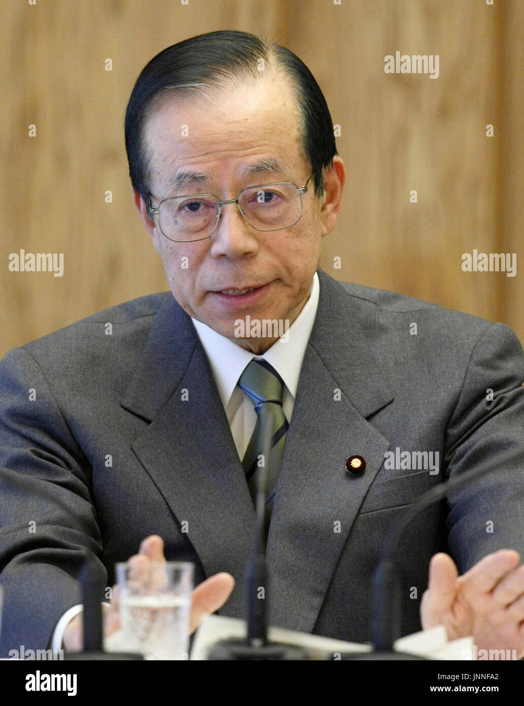 TOKYO, Japan - Prime Minister Yasuo Fukuda speaks in an interview with ...