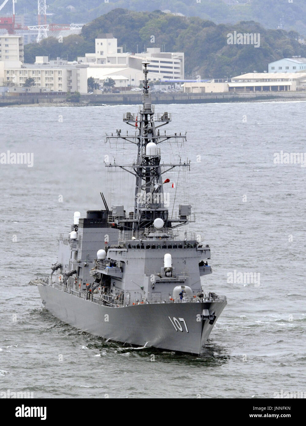 YOKOSUKA, Japan - The 4,550-ton destroyer Ikazuchi of Japan's Maritime ...