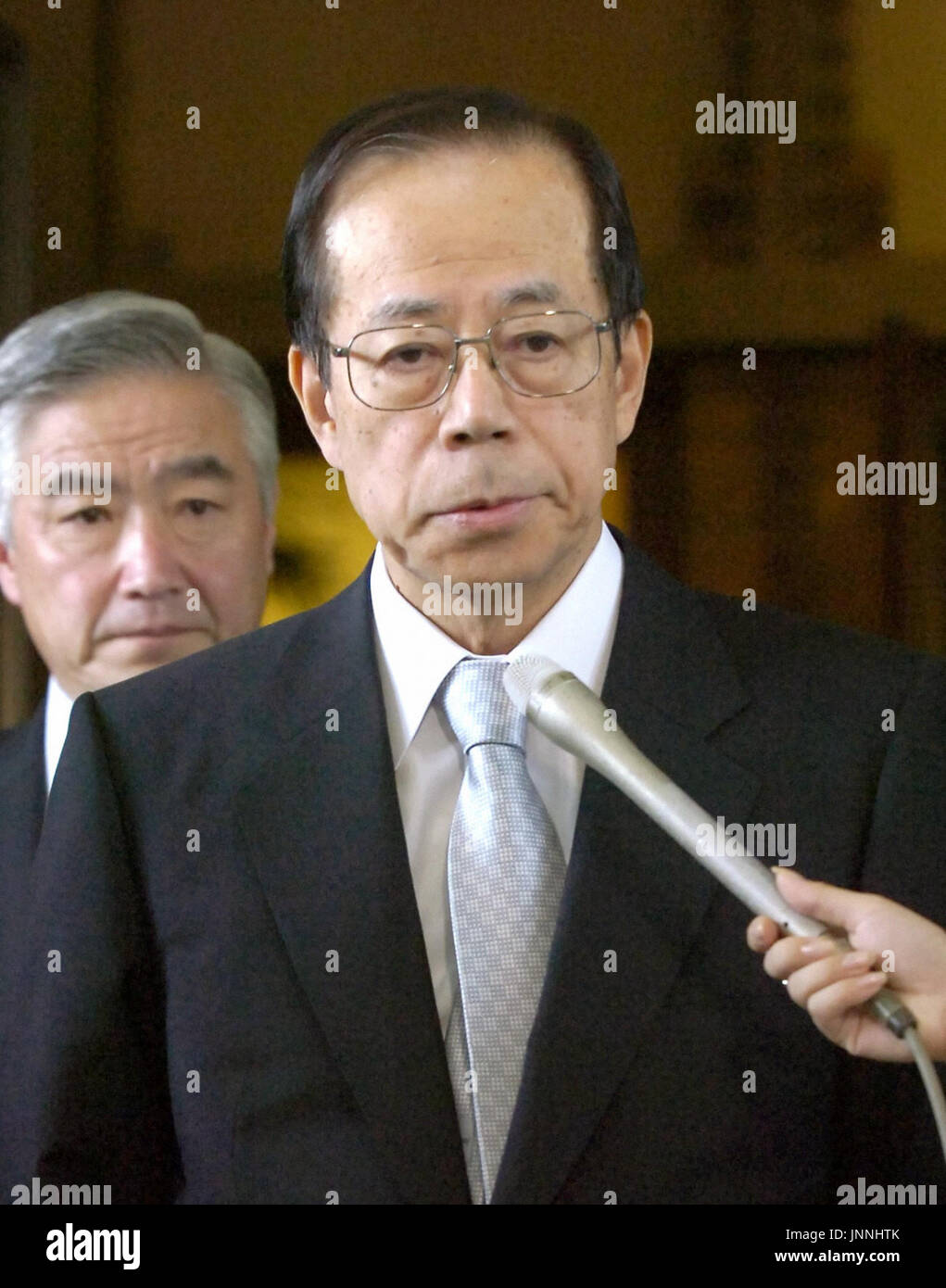 TOKYO, Japan - Japanese Prime Minister Yasuo Fukuda speaks to reporters ...