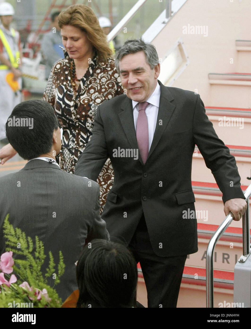 CHITOSE, Japan - British Prime Minister Gordon Brown and his wife Sarah ...