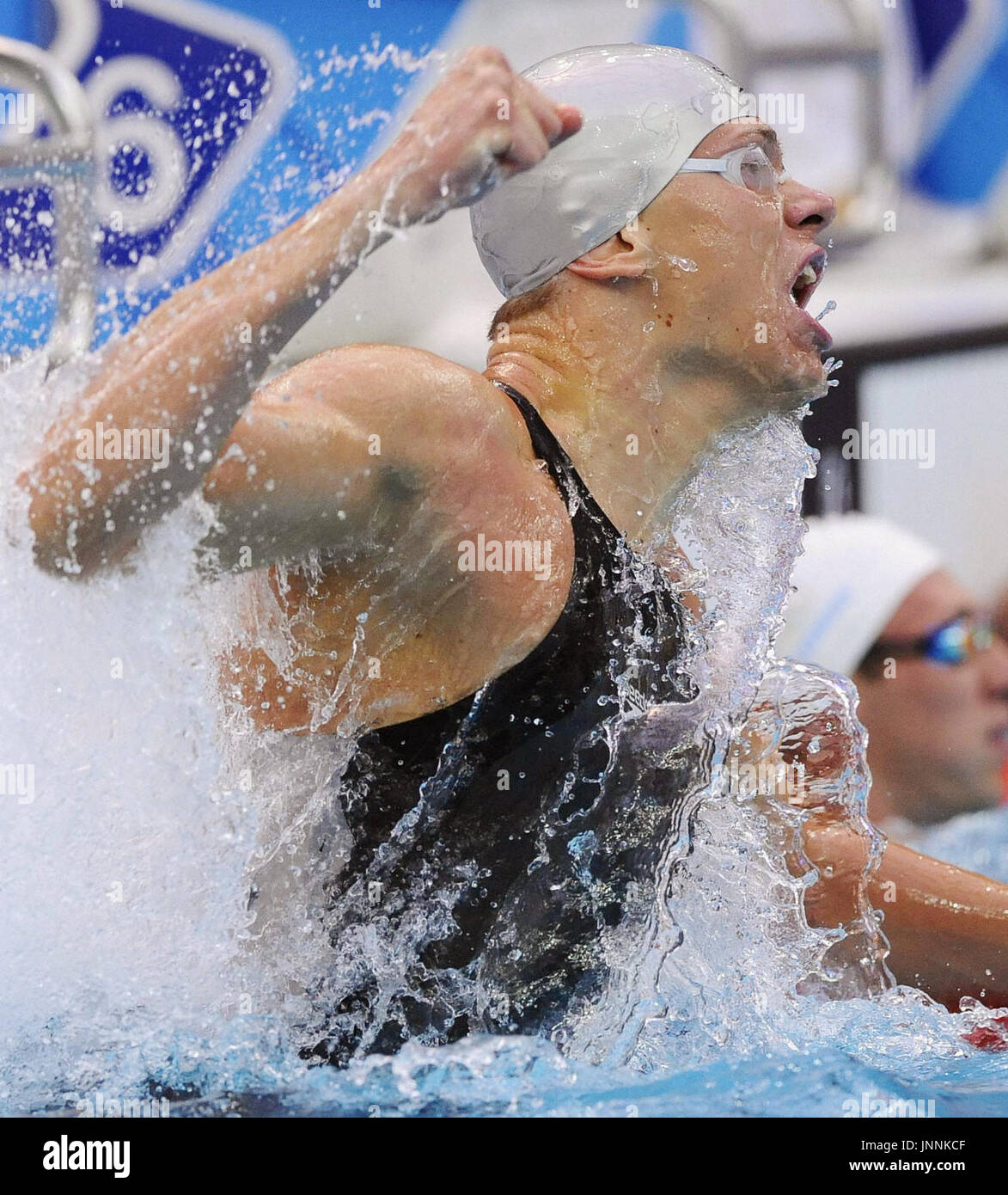 BEIJING, China - Cesar Cielo Filho of Brazil celebrates after winning ...