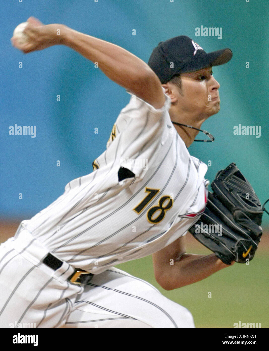 BEIJING, China - Japan's starter Yu Darvish pitches against the United ...