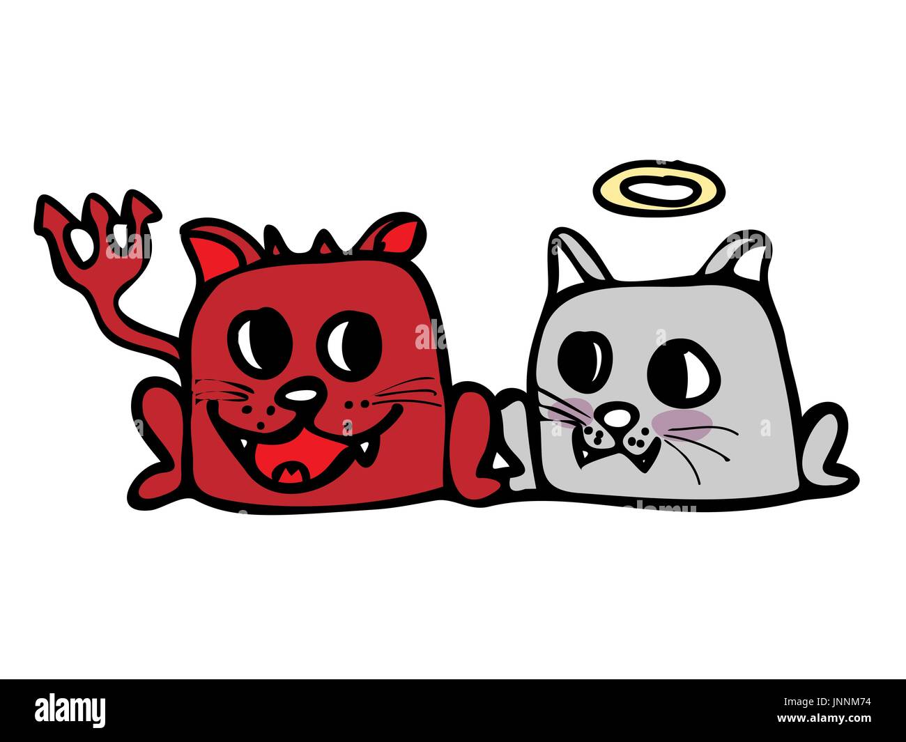 Devil and angel Stock Vector Image & Art - Alamy