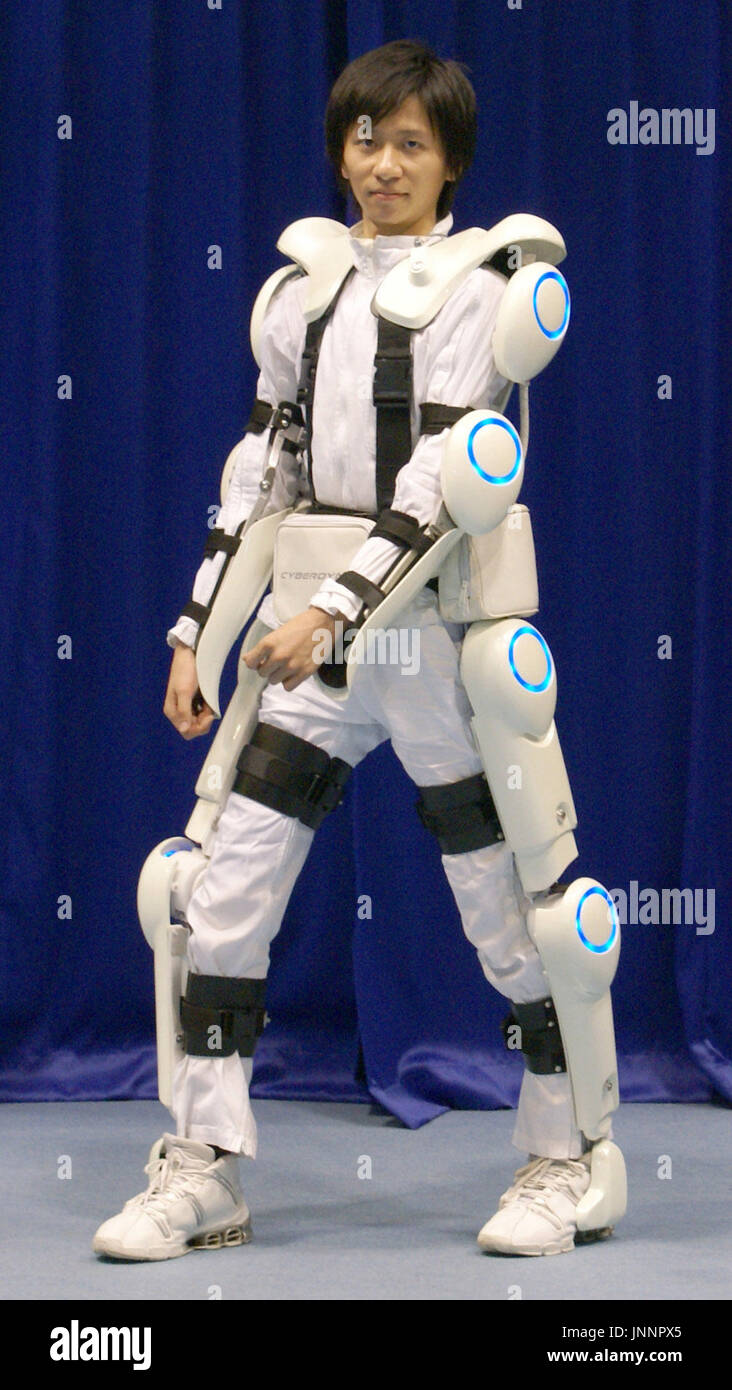 TOKYO, Japan - This cyborg-type robot suit has been developed by ...