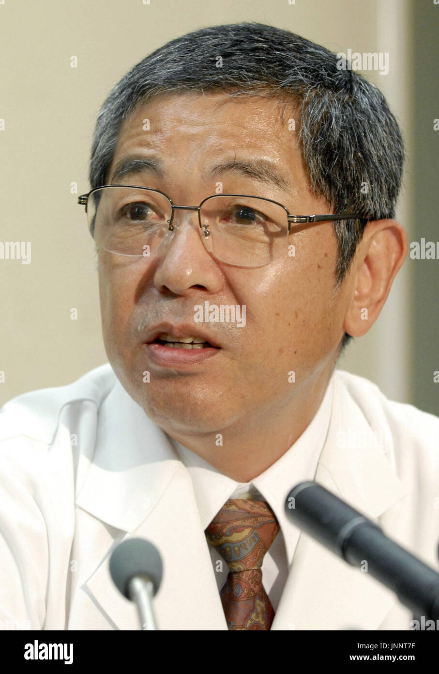 TOKYO, Japan - Hiroyuki Yoshida, chief doctor of the Japan Sumo Association medical clinic ...