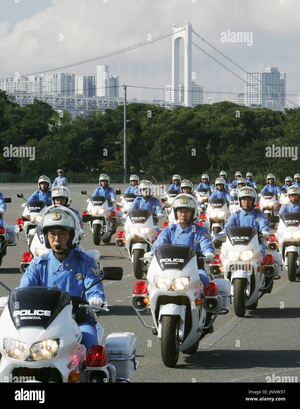 TOKYO, Japan - Tokyo traffic police fan out into the streets of Tokyo ...