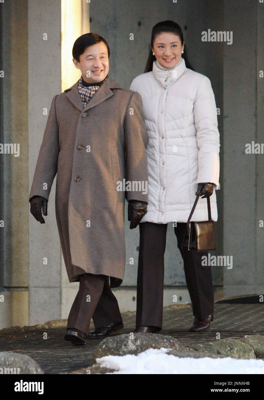 OBUSE, Japan - Crown Prince Naruhito (L) and his wife Crown Princess ...