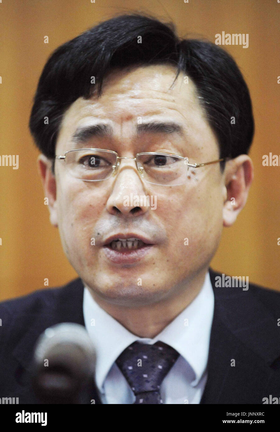 SHIJIAZHUANG, China - Di Menglu, head of a factory owned by Tianyang Food, speaks about a food ...