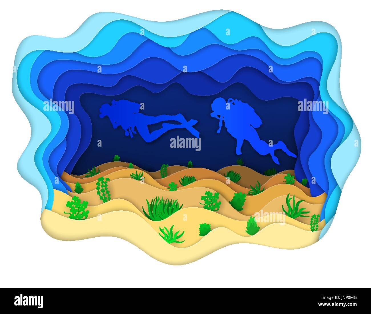 Scuba Divers Cut Out Stock Images & Pictures - Alamy