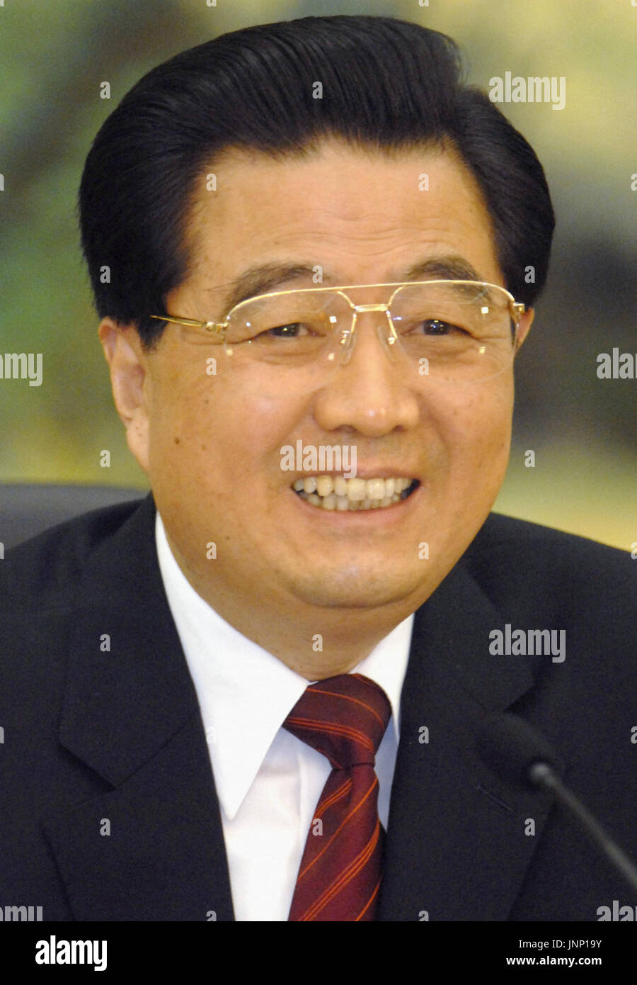 BEIJING, China - Chinese President Hu Jintao responds to questions from ...