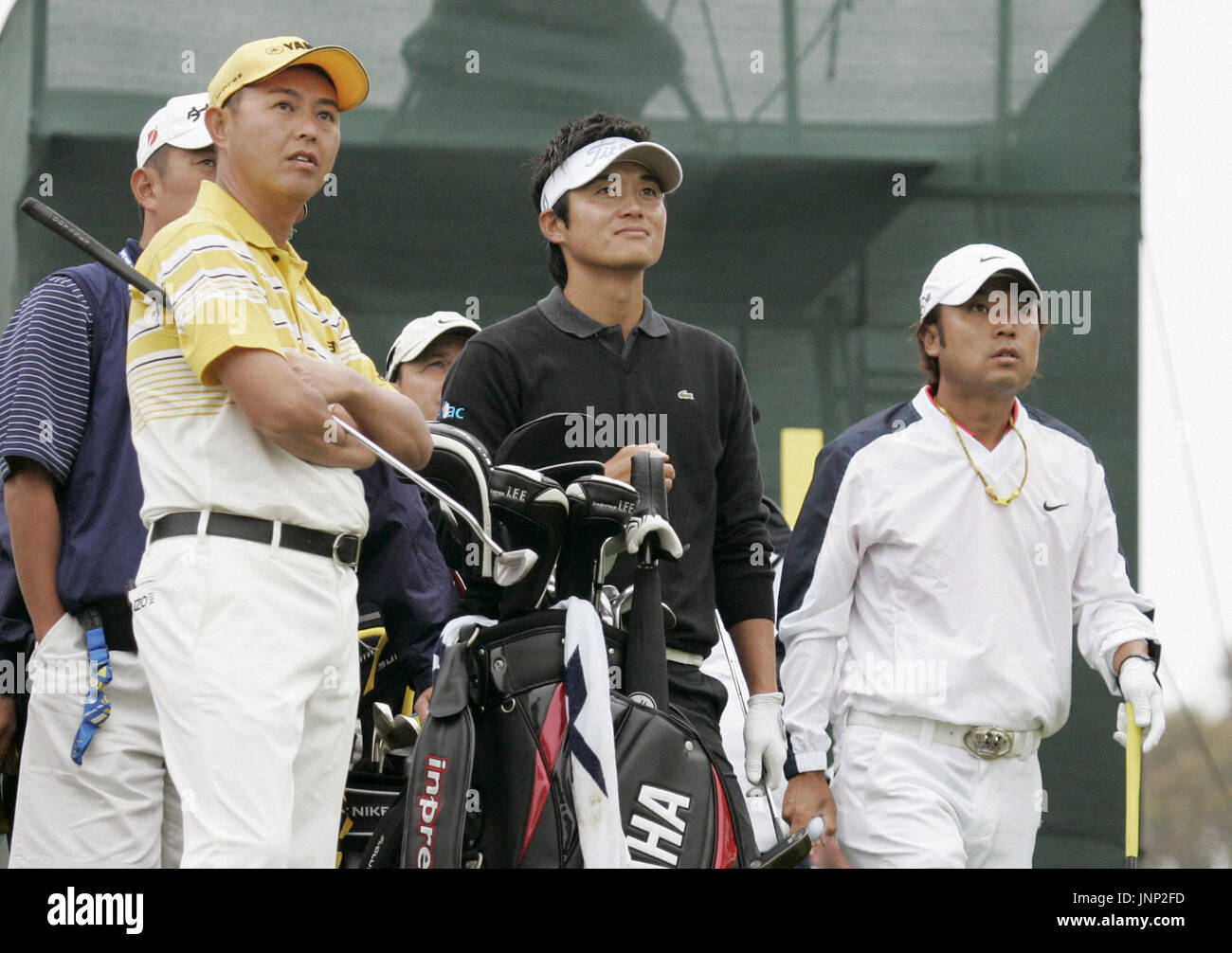SAN DIEGO, United States - Japanese golfers, (from L to R) Toru ...