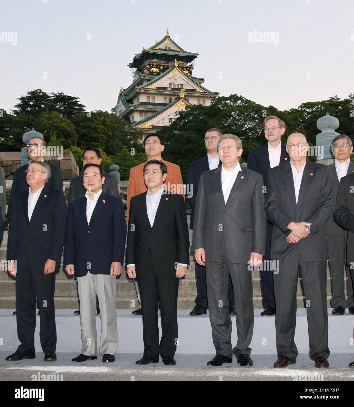 OSAKA, Japan - Finance ministers of the Group of Eight countries pose ...