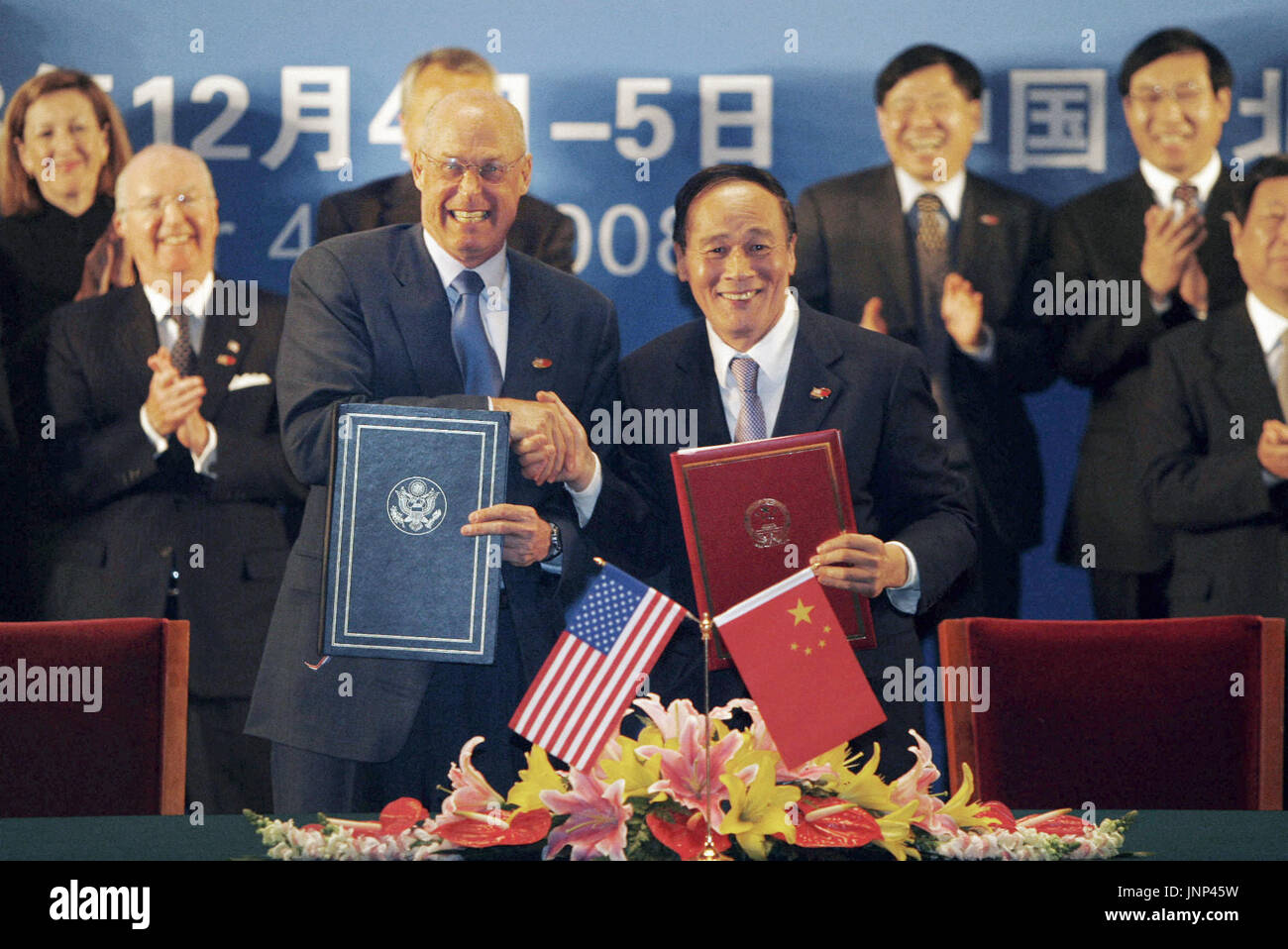 BEIJING, China - U.S. Treasury Secretary Henry Paulson (L in center ...