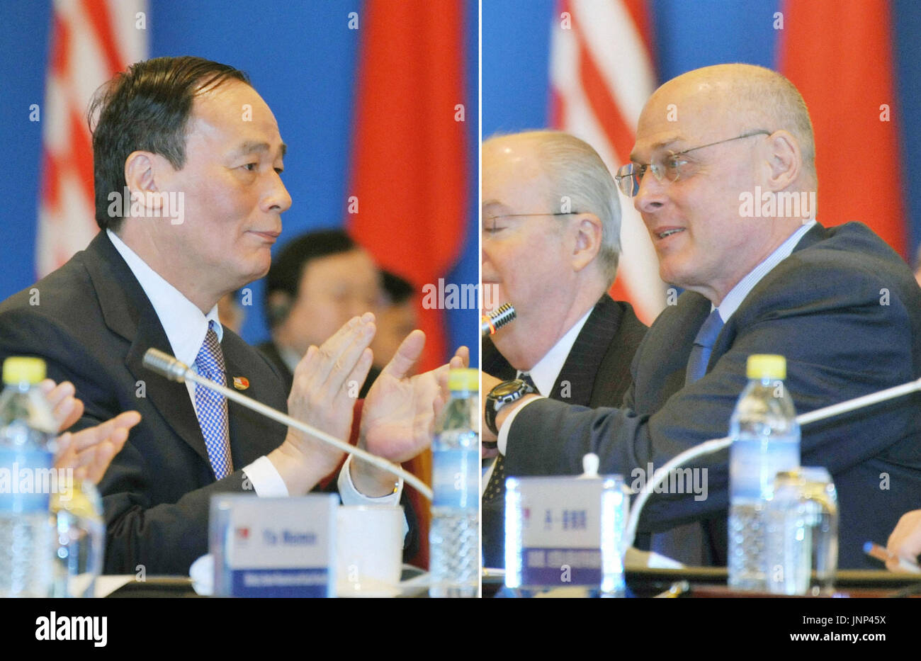 BEIJING, China - These two separate photos show Chinese Vice Premier ...