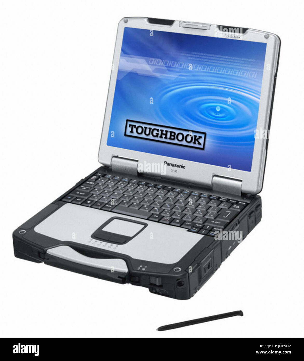 OSAKA, Japan - Photo shows a Toughbook high-end laptop personal ...