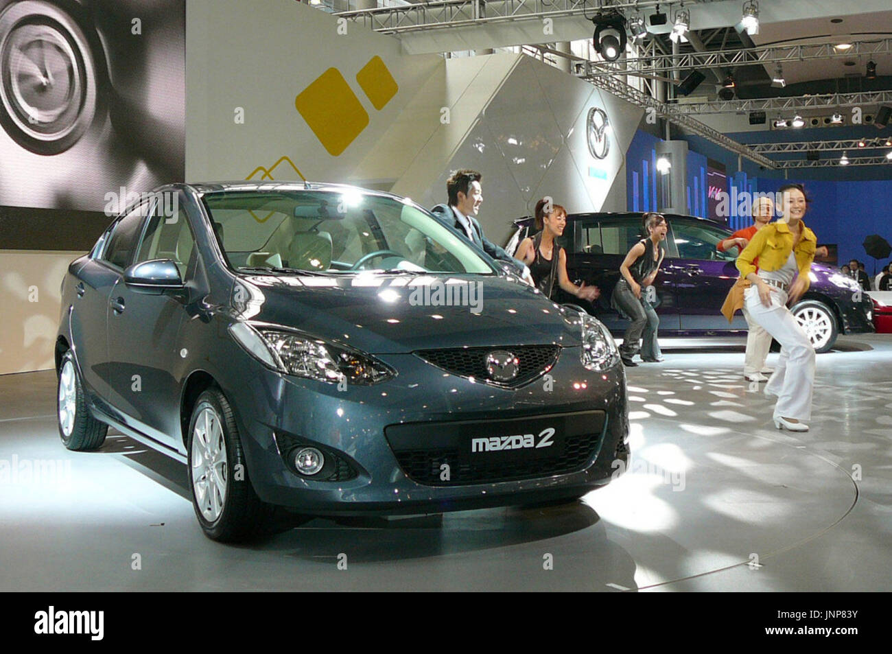 GUANGZHOU, China - Mazda Motor Corp. unveils the Mazda 2 subcompact at ...