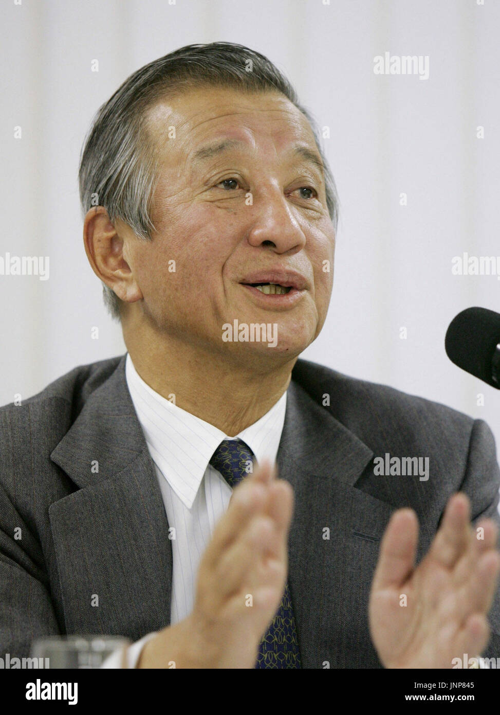 TOKYO, Japan - Chisso Corp. Chairman Shunkichi Goto attends Nov. 19 a ...