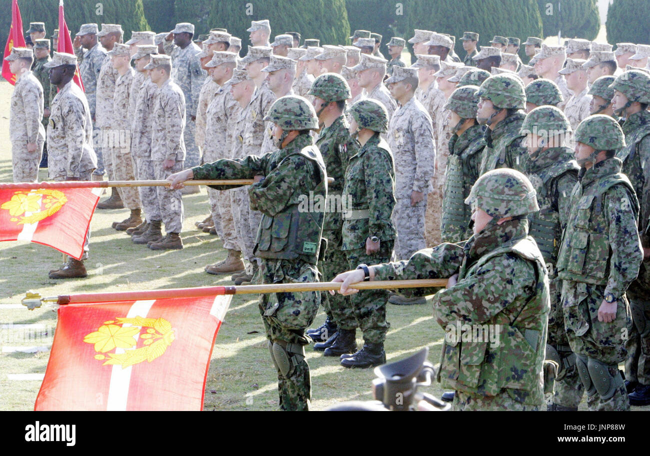 HIROSHIMA, Japan - Members of Japan's 13th Ground Self-Defense Force ...