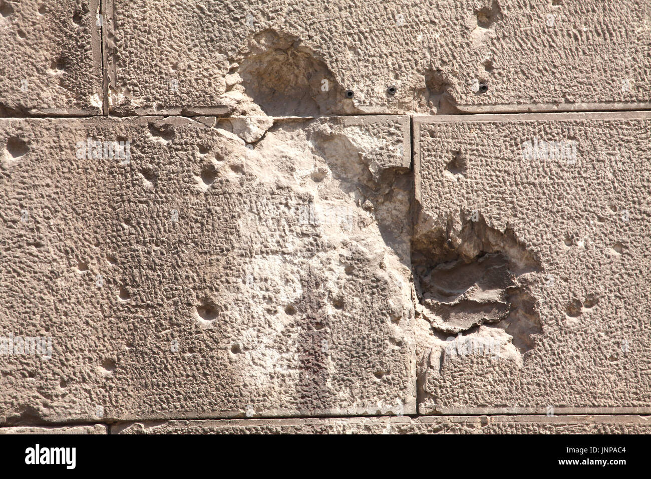 shot holes on a house wall in Berlin from Second World War Stock Photo ...