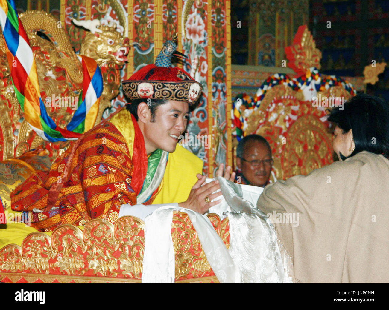 THIMPHU, Bhutan - Bhutan's King Jigme Khesar Namgyel Wangchuck receives ...