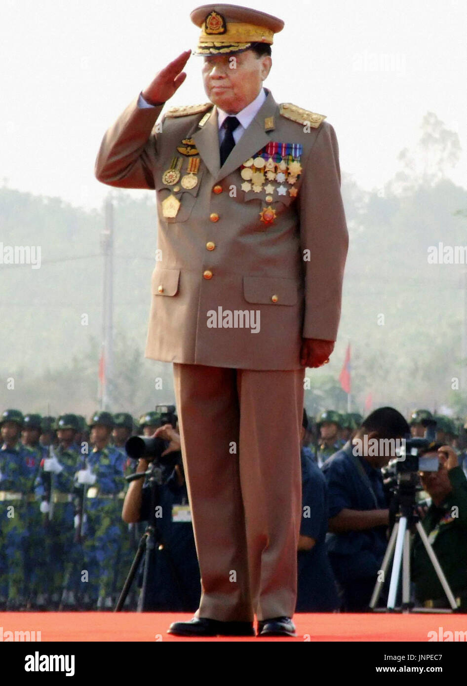 NAYPYITAW, Myanmar - Myanmar's military junta chief, Sr. Gen. Than Shwe ...