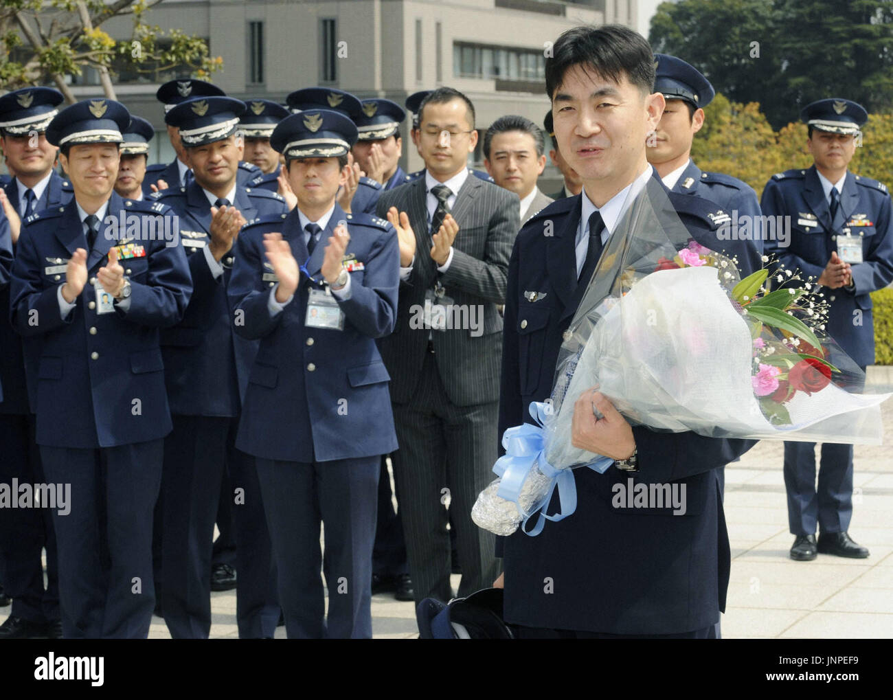TOKYO, Japan - Lt. Col. Kimiya Yui, the Air Self-Defense Force fighter ...