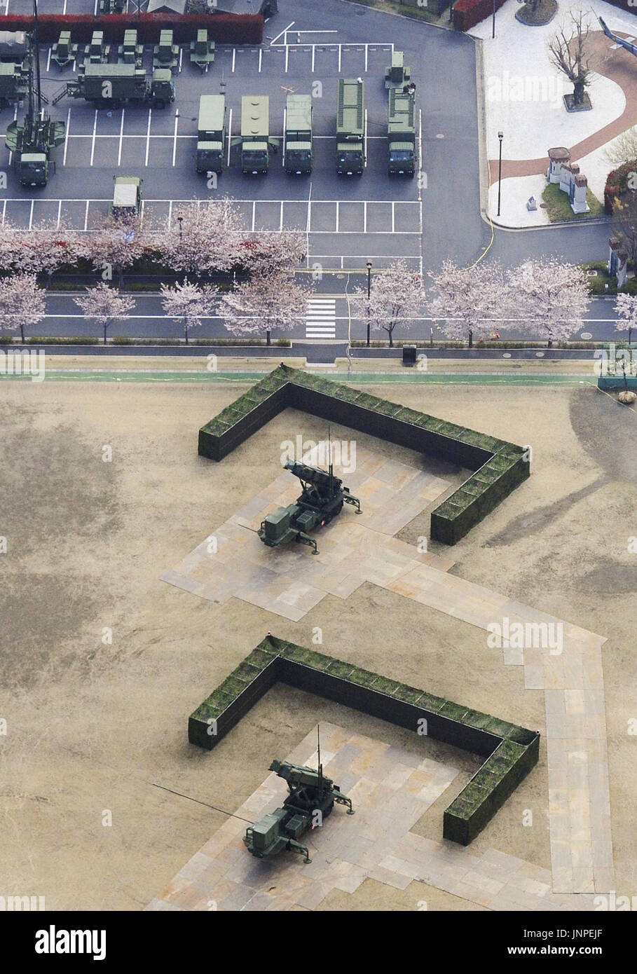 TOKYO, Japan - Patriot ground-to-air guided missile launch units are ...