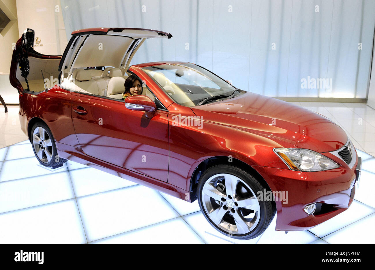 NAGOYA, Japan - Toyota Motor Corp. unveils the IS250C four-seat ...