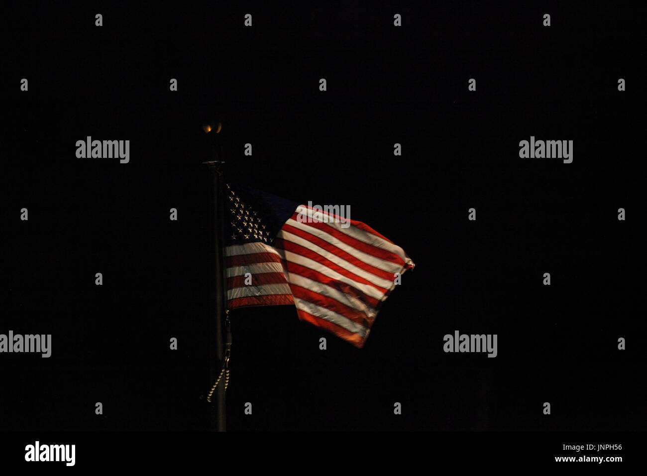 Stars stripes flag night sky hi-res stock photography and images - Alamy