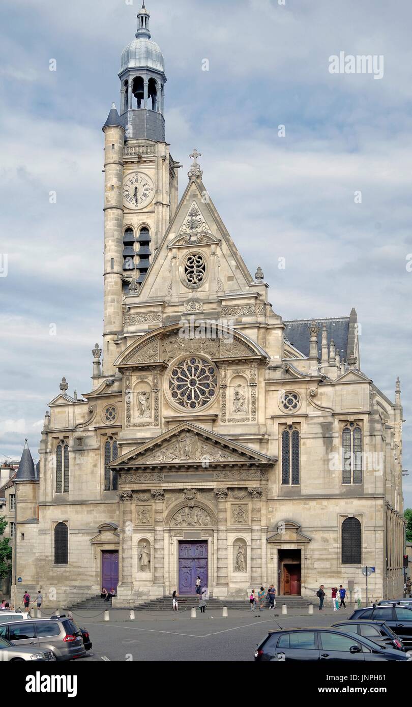 Paris, France, Eglise, church, of Saint-Étienne-du-Mont Stock Photo - Alamy