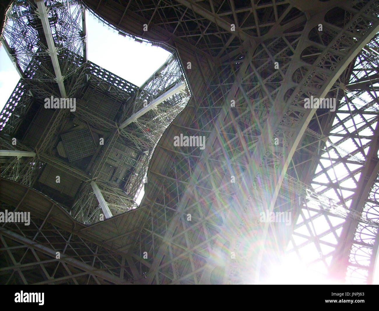 Eiffel Tower from above Stock Photo - Alamy