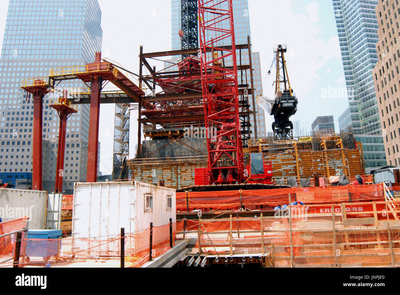 NEW YORK, United States - This Aug. 17 photo shows the construction ...