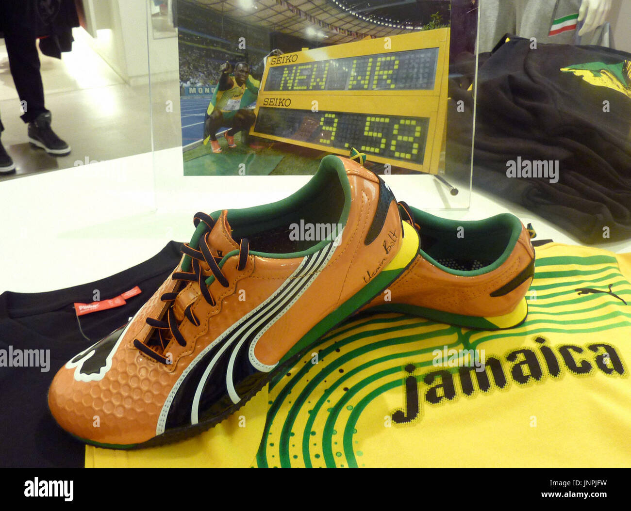 TOKYO, Japan - Running shoes identical to those worn by Usain Bolt were ...
