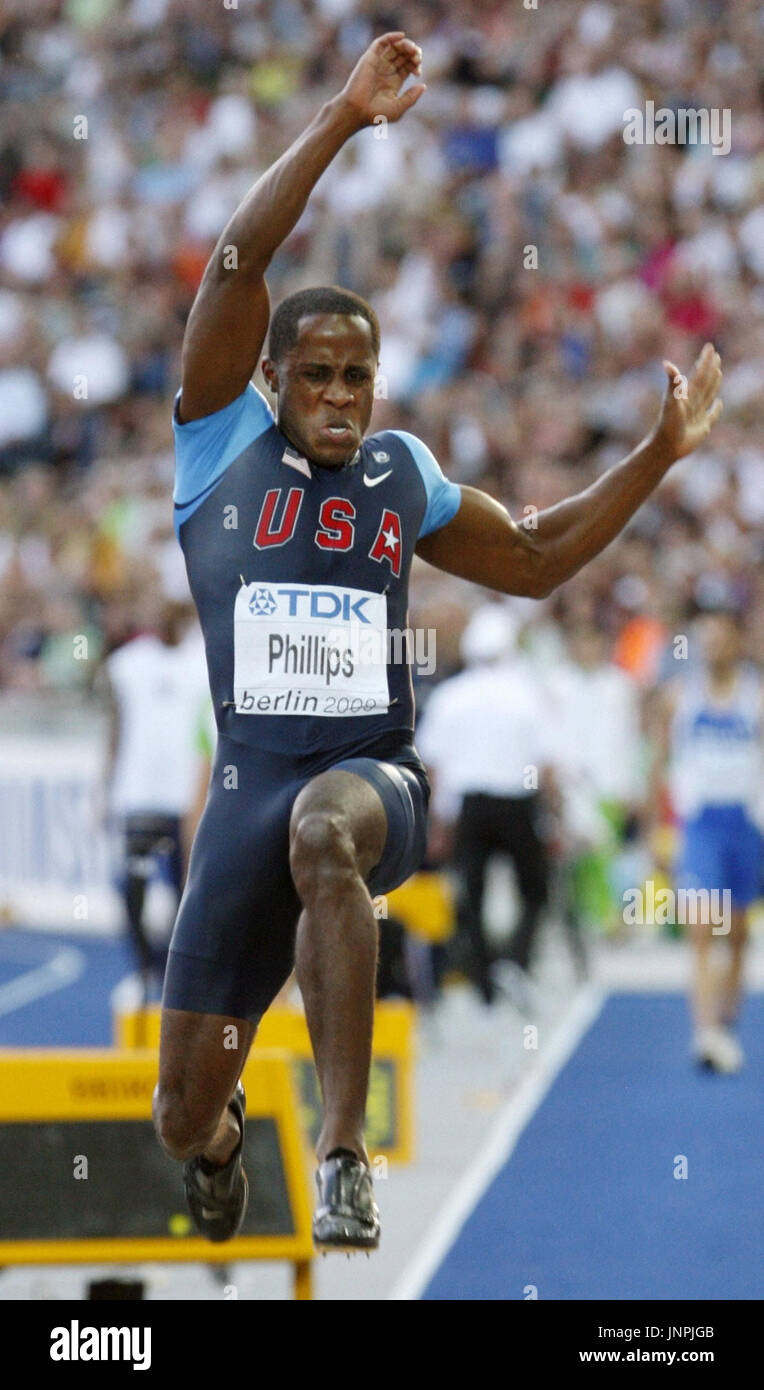 BERLIN, Germany - Dwight Phillips of the United States competes in the ...