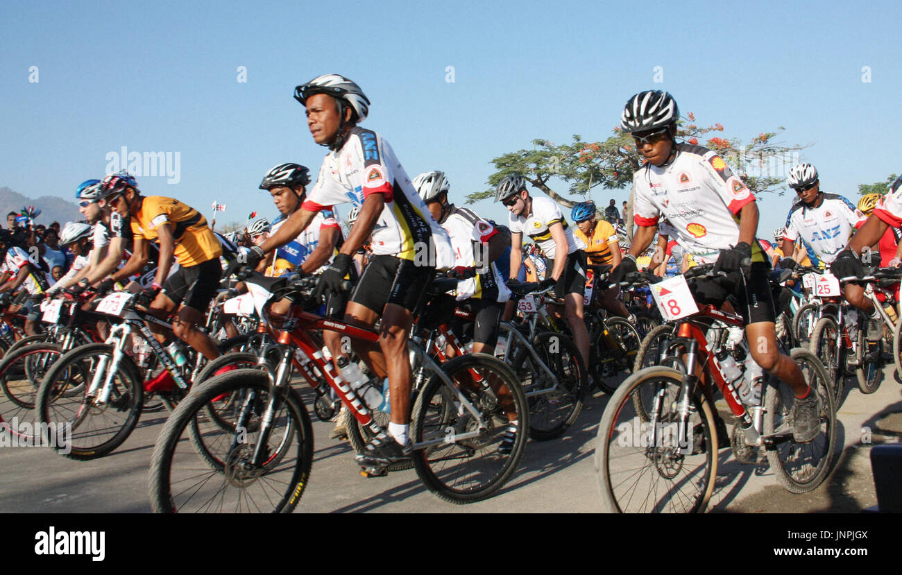 DILI, East Timor - About 300 cyclists from around the world start the ...