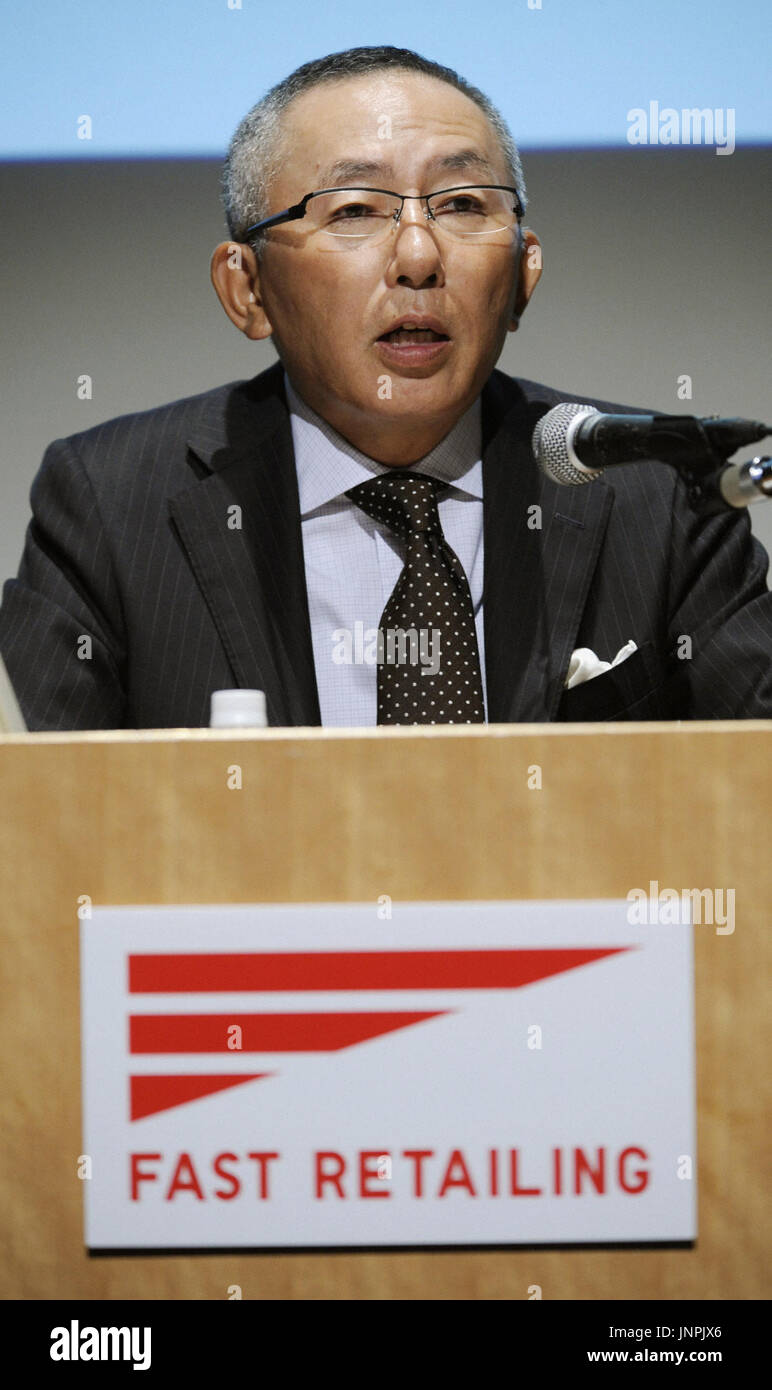 TOKYO, Japan - Tadashi Yanai, president of Fast Retailing Co., the ...