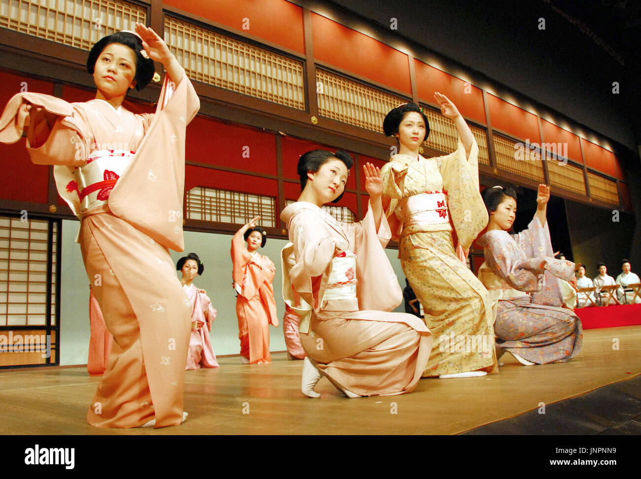 KYOTO, Japan - Maiko, or apprentice geisha, from five entertainment ...